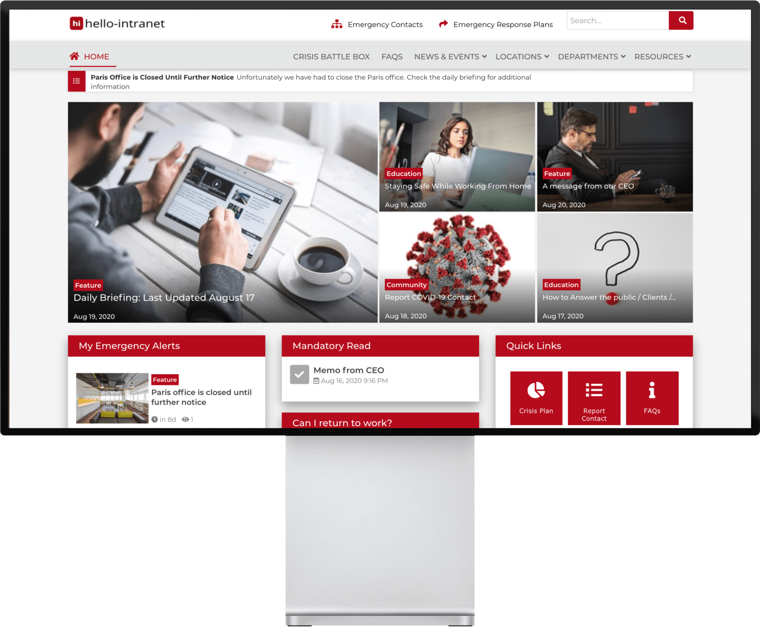 Finance Industry SharePoint Intranet | Hello-Intranet