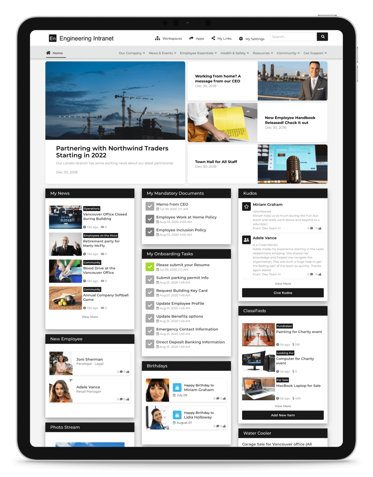Engineering Industry SharePoint Intranet | Hello-Intranet