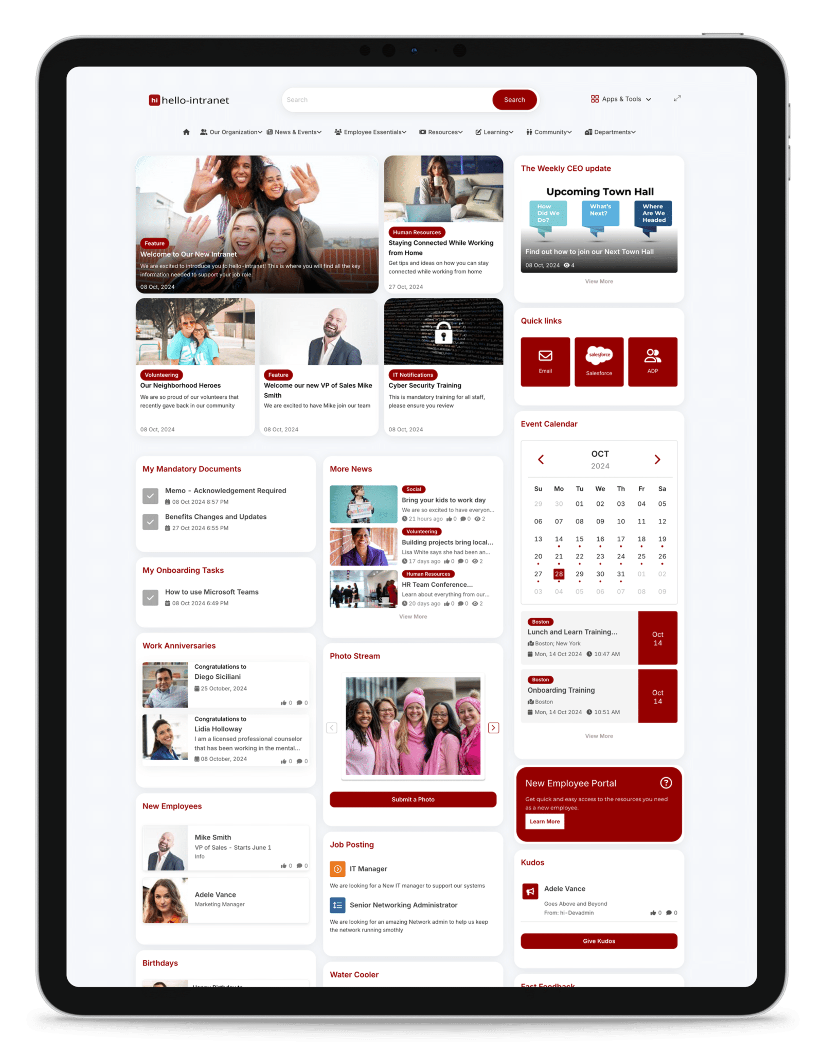 SharePoint Intranet Software Platform | hello-intranet